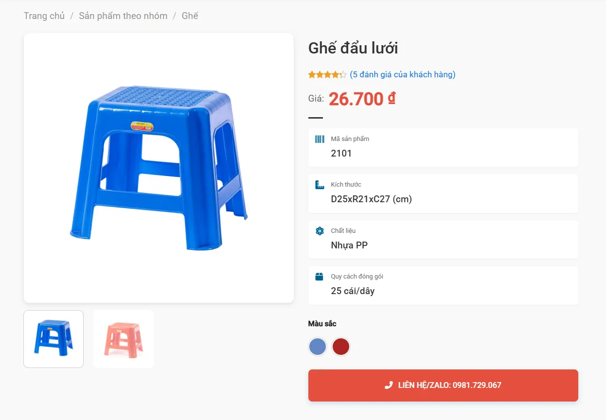 5 Loại Ghế Đẩu Nhựa Tốt Nhất Được Nhiều Khách Hàng Chọn Mua Năm 2026 ...